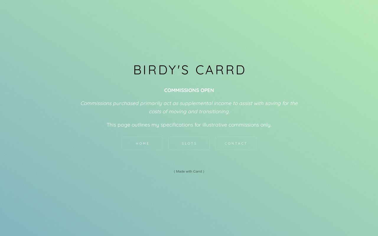 Birdy's Carrd